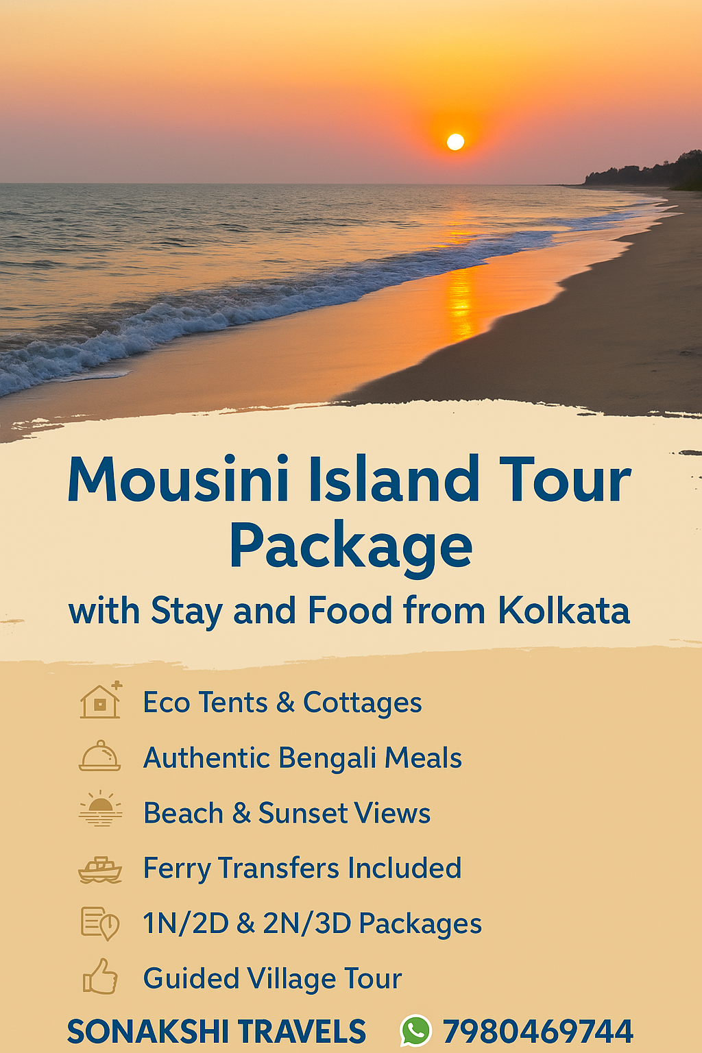 🏝️ Mousini Island Tour Package with Stay and Food from Kolkata: Discover Tranquility by the Sea ...